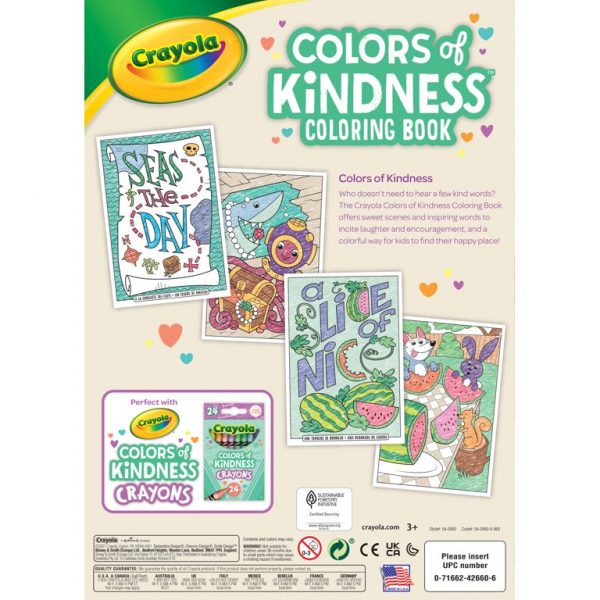 Crayola Colouring Book, Colours Of Kindness for kids – KIDS BESTPRICE